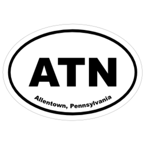 Pennsylvania City Oval Car Stickers & Decals