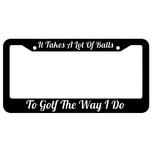Golf License Plate Frames