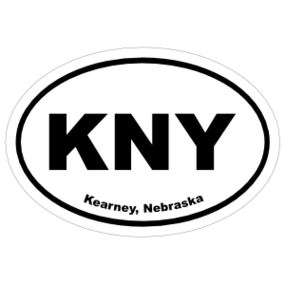 Nebraska City Oval Car Stickers & Decals