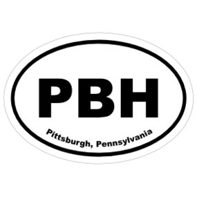 Pennsylvania City Oval Car Stickers & Decals