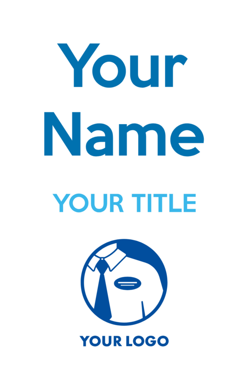 Vertical Name Badges - Fully Customizable